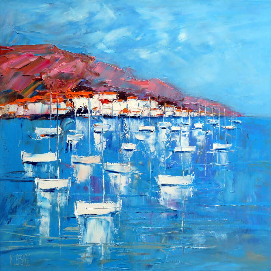 Vue sur les bateaux by Michaël LEFEVRE | Buy Art Online | Rise Art