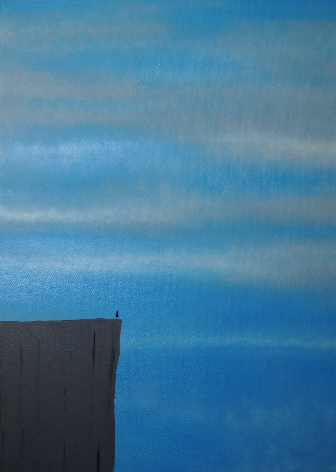 cliff (sea mist) by Robert Owen Bloomfield | Buy Art Online | Rise Art