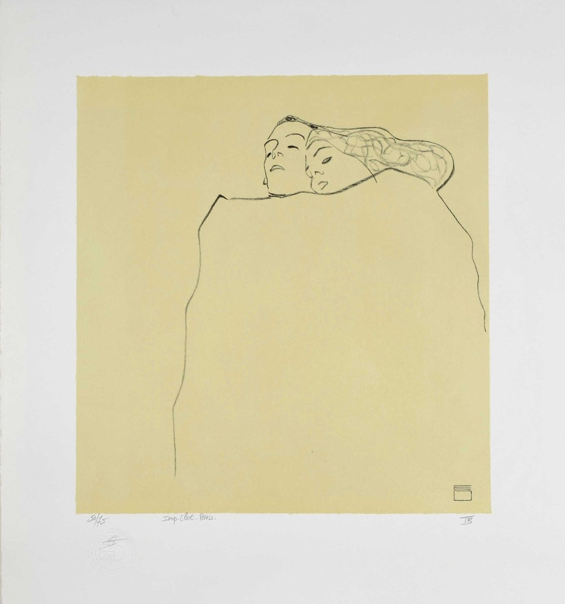 Couple Endormi, 1909 | Sleeping Couple, 1909 by Egon Schiele | Buy Art ...