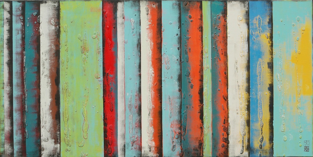 Yellow panels high by Ronald Hunter | Buy Art Online | Rise Art