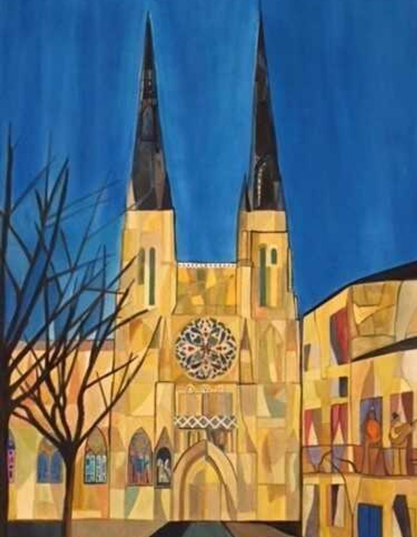 La cathédrale saint-andré by Pierre Carret | Buy Art Online | Rise Art