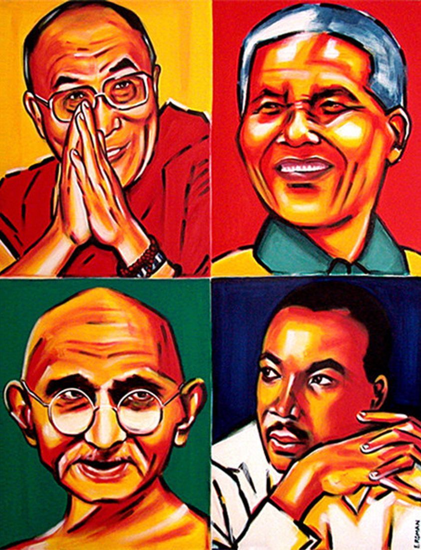 Path of nonviolence by Elizabeth Roman | Buy Art Online | Rise Art