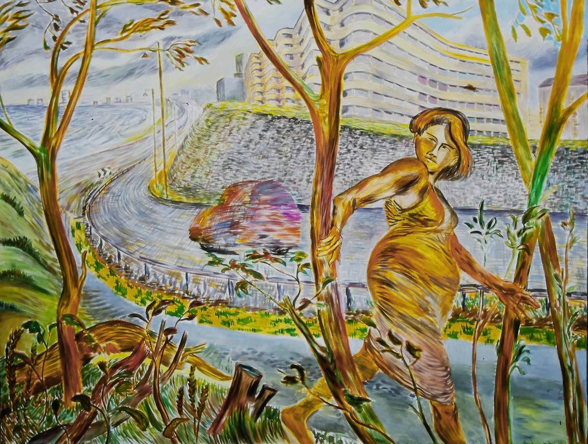 Beach by Frank Creber | Buy Art Online | Rise Art