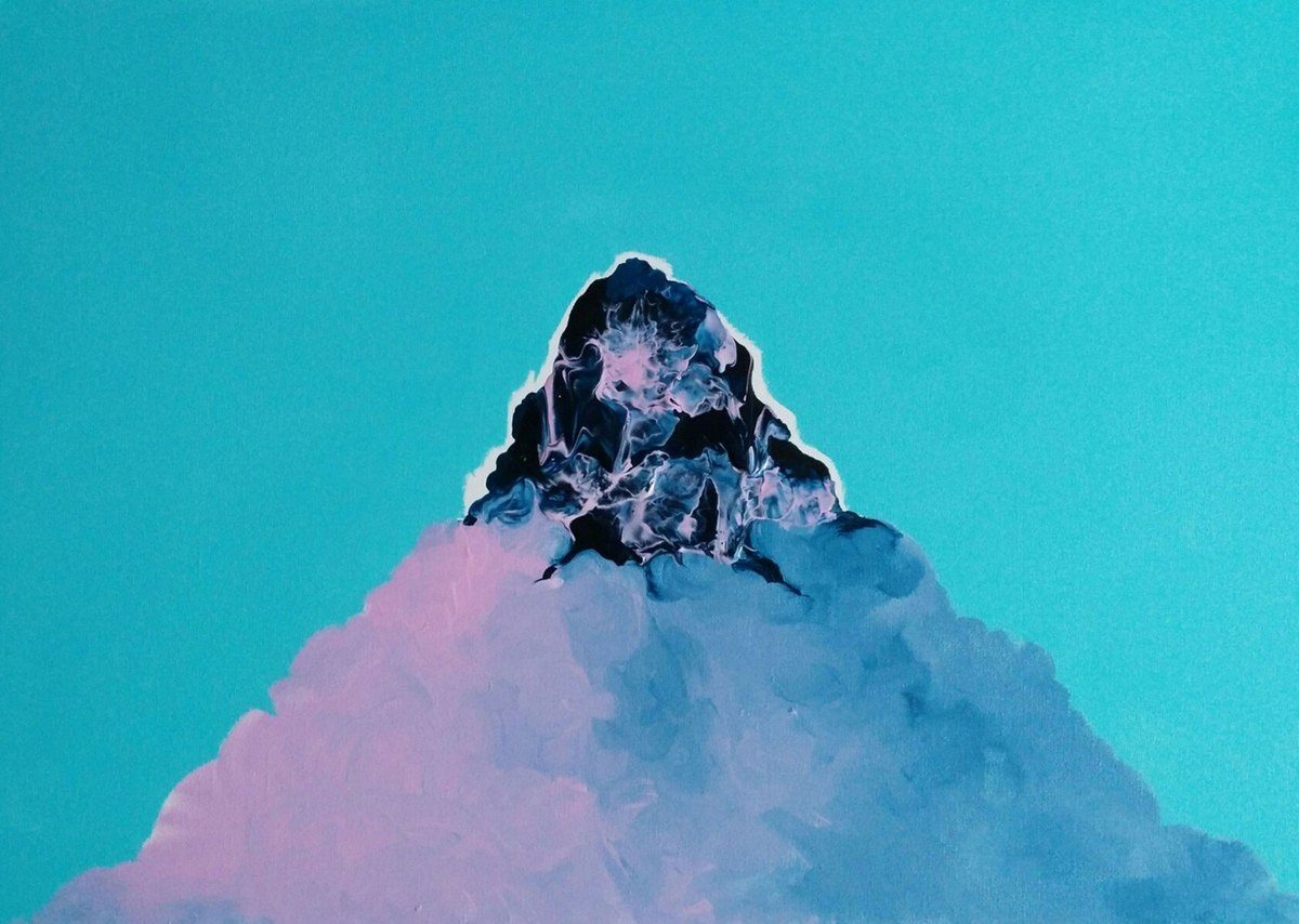 Turquoise Mountain par Grace Aza-Selinger | Acheter de l'art en ligne ...