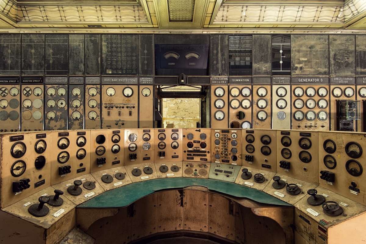 Battersea Power Station: Control Room A by Gina Soden | Buy Art Online ...