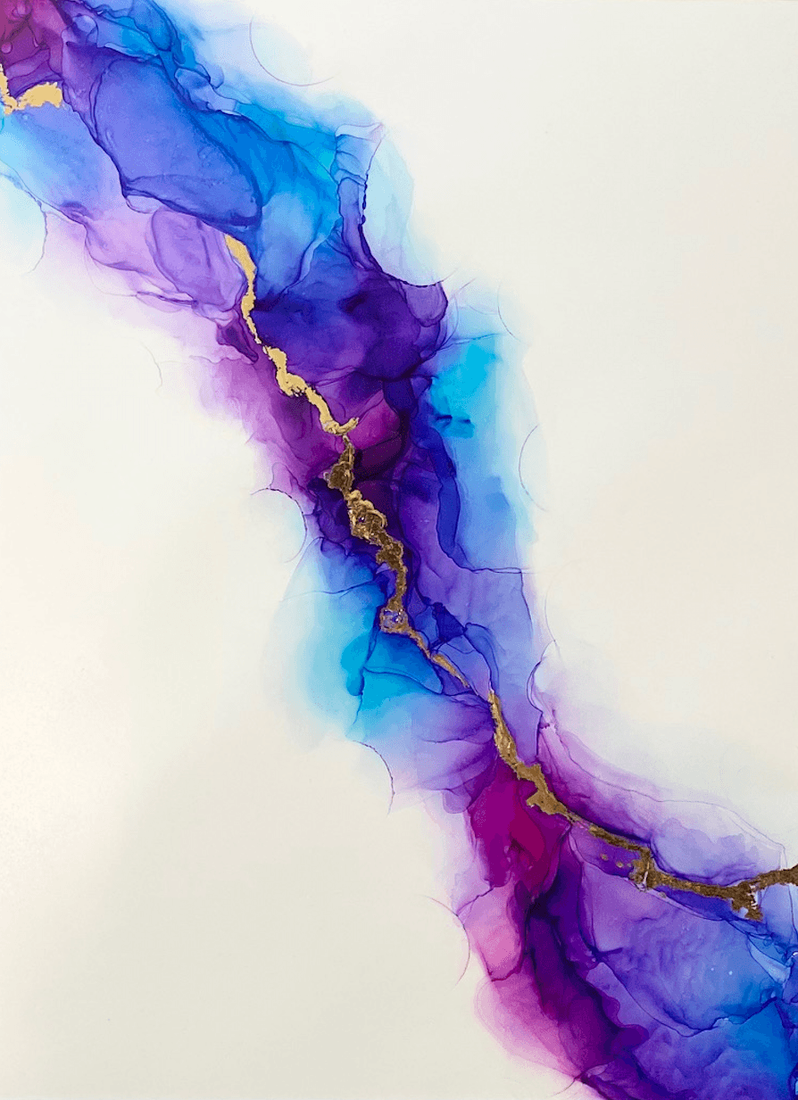 Purple passion with hints of gold par Mark Buckley | Acheter de l'art ...