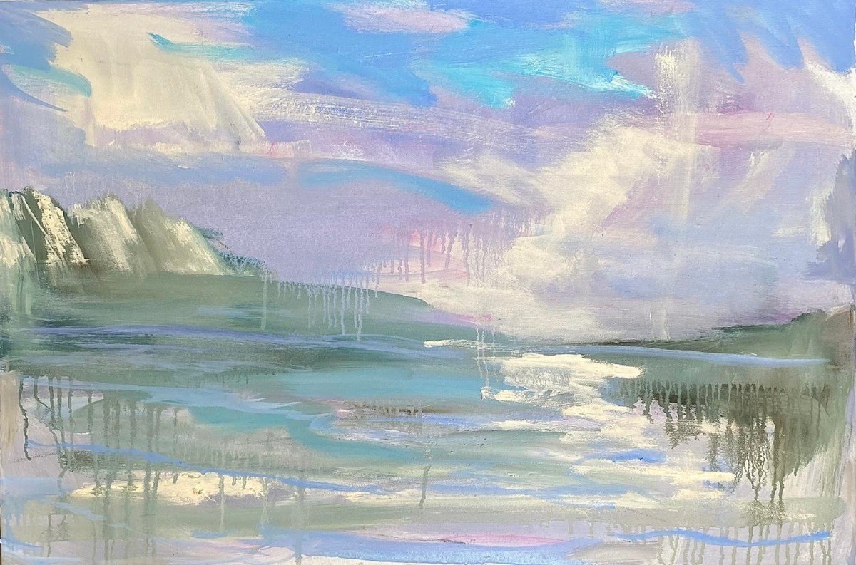 Cliffs and Reflections by Nikki Wheeler | Buy Art Online | Rise Art
