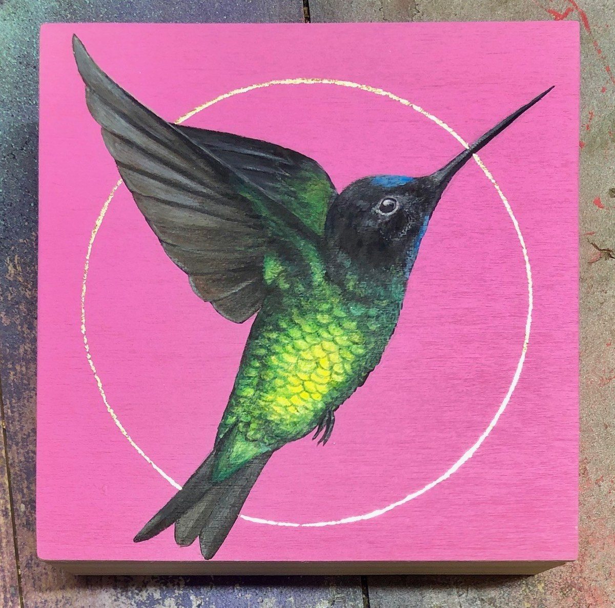 Dusky Starfrontlet Hummingbird by Louise McNaught | Buy Art Online ...