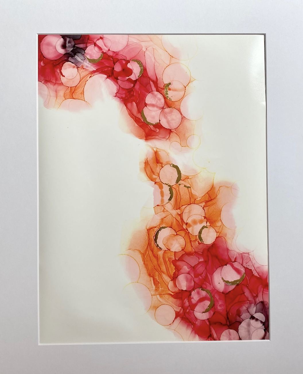 Summer abstract with curves of gold par Mark Buckley | Acheter de l'art ...