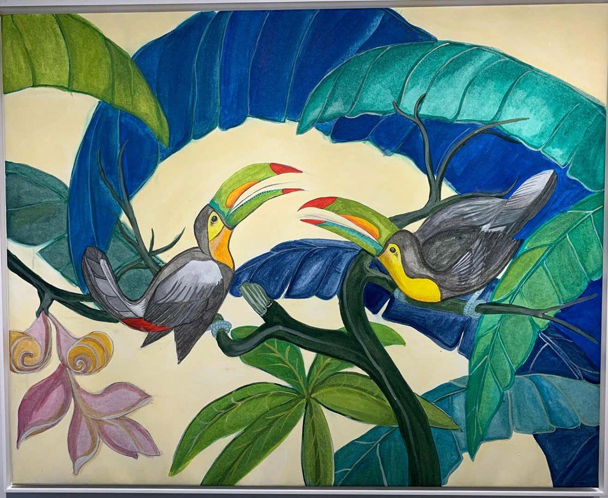 Toucan Love von Katharina Husslein | Kunst online kaufen | Rise Art