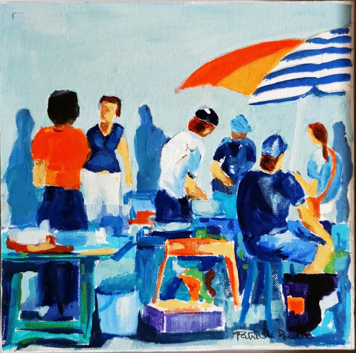 Marché aux poissons von Patrick Brière | Kunst online kaufen | Rise Art