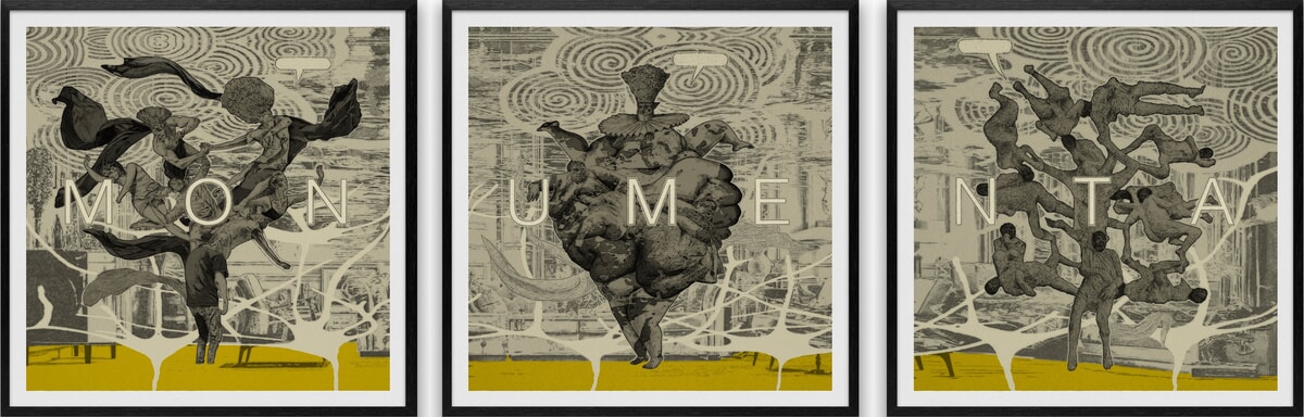 Monumenta Triptych par Steve Moors | Acheter de l'art en ligne | Rise Art