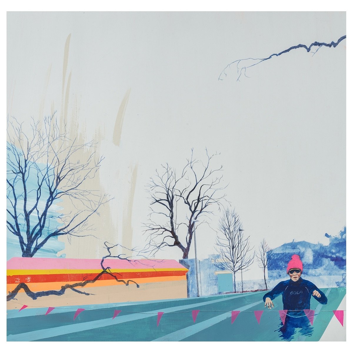 Bobble Hats and Bunting by Anna Marrow | Buy Art Online | Rise Art