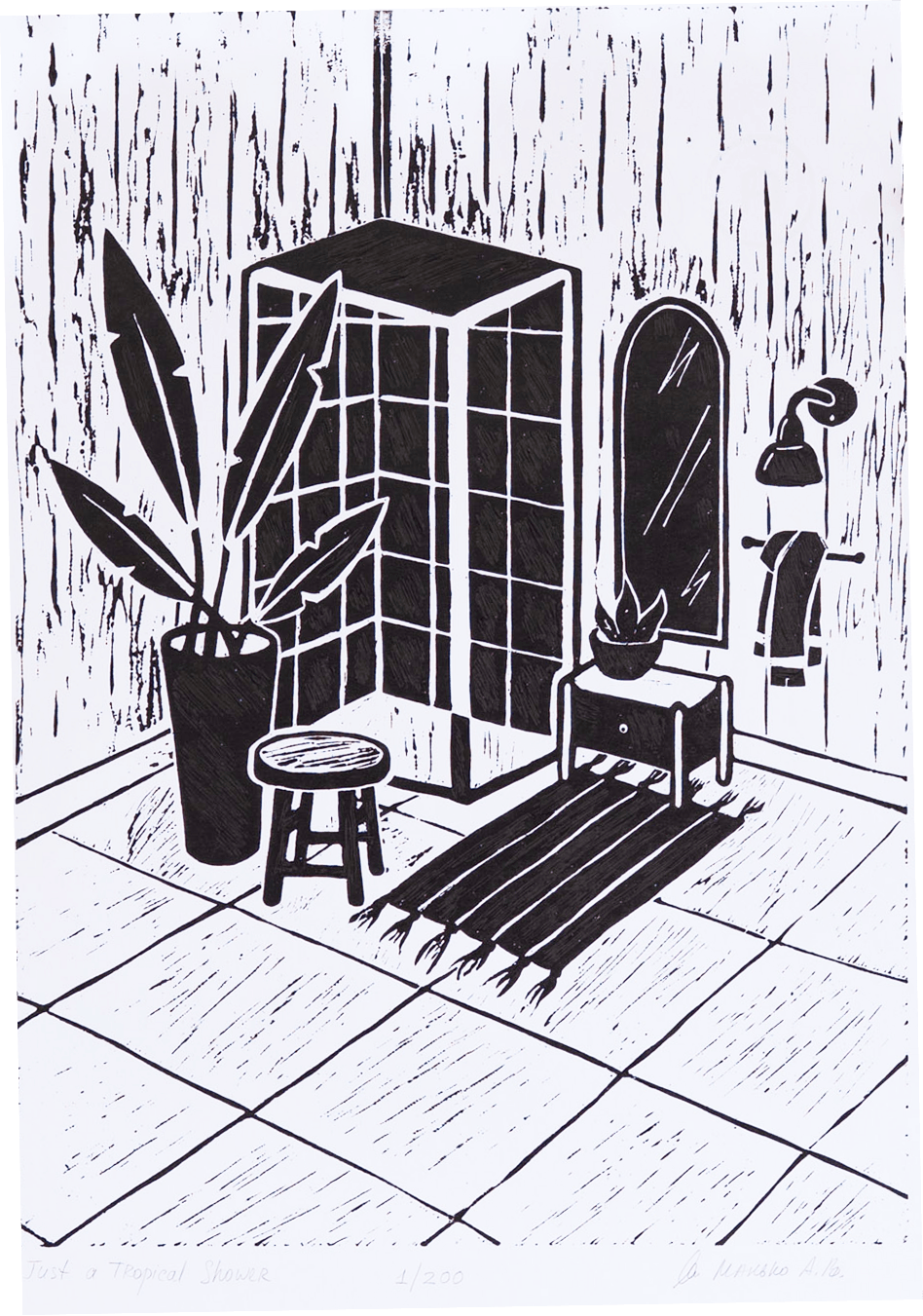 Just a tropical shower by Apollinaria Manko | Buy Art Online | Rise Art