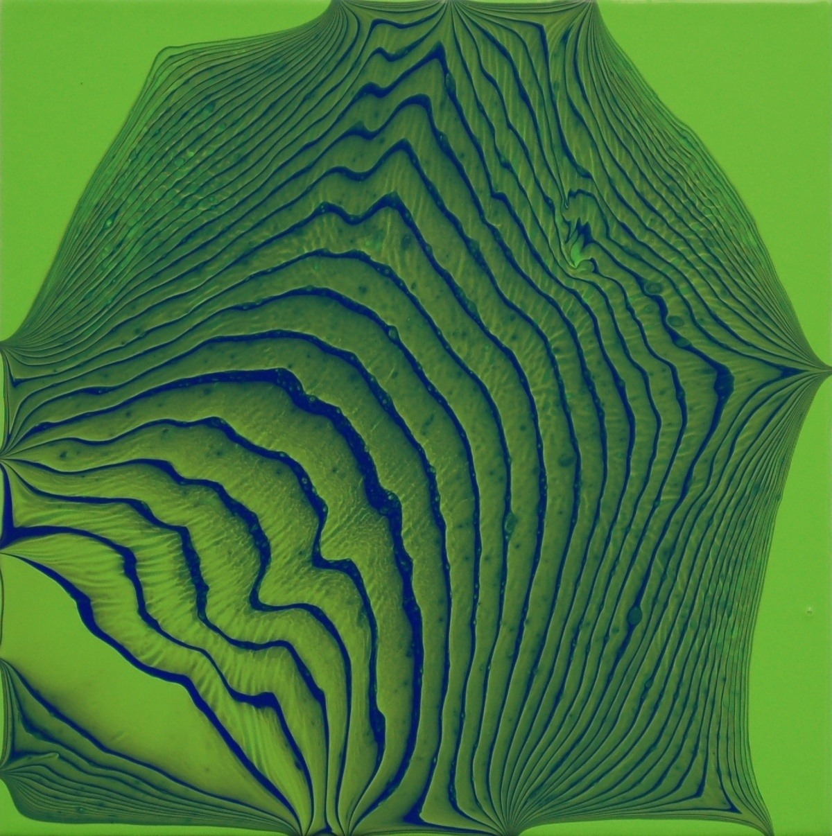 Tipping Point (Vivid Lime Green / Cobalt Blue Hue) #1 by Bryan Lavelle ...