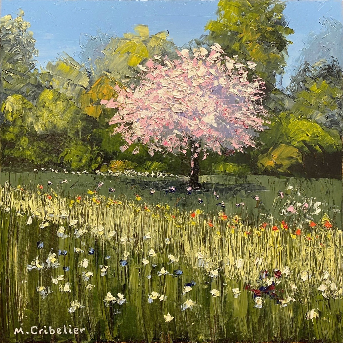 Cerisier du Japon en fleurs chez Monet à Giverny by Michel Cribelier ...