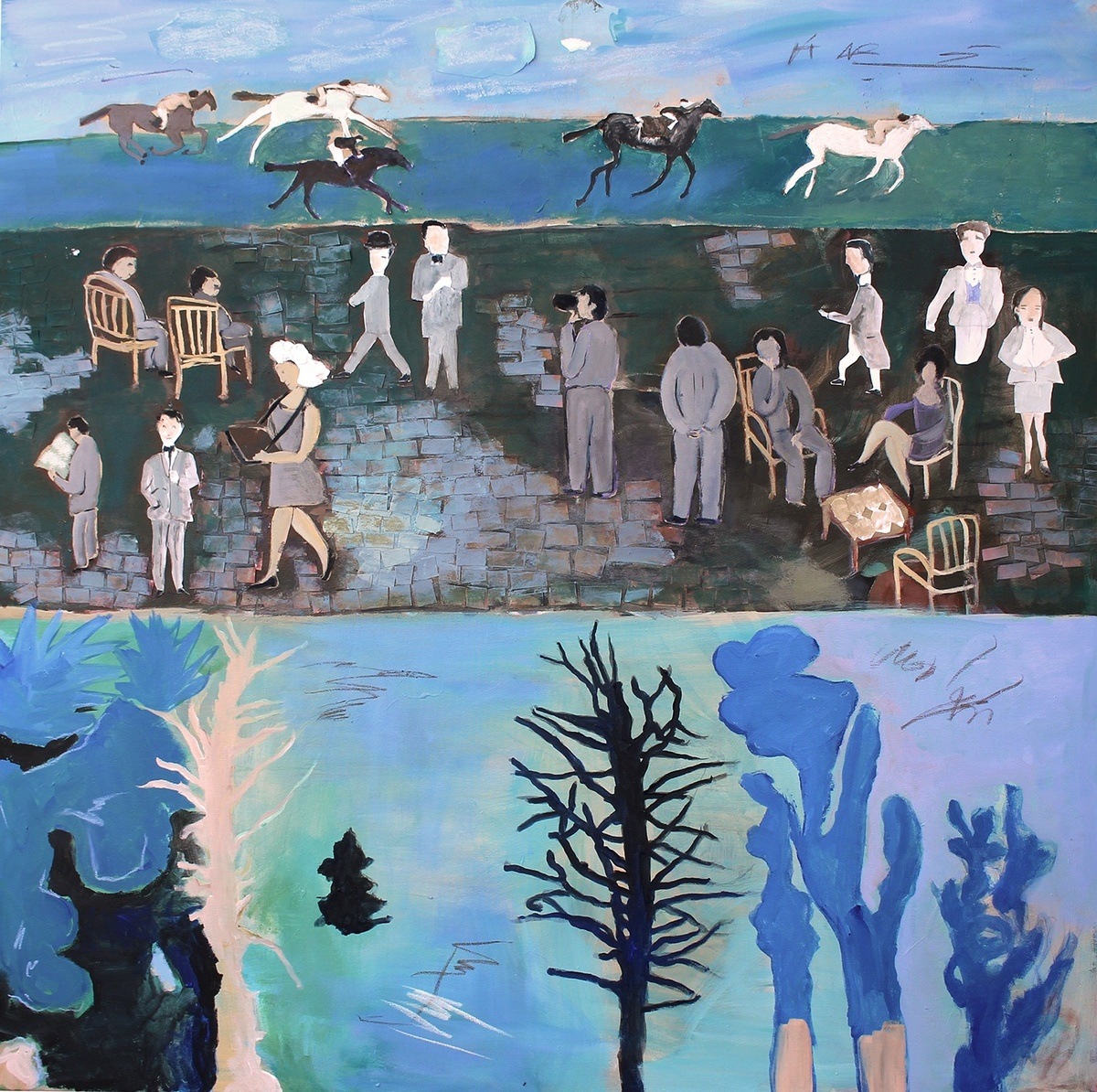 The Last Race (collage) by Edina Gulyas | Buy Art Online | Rise Art