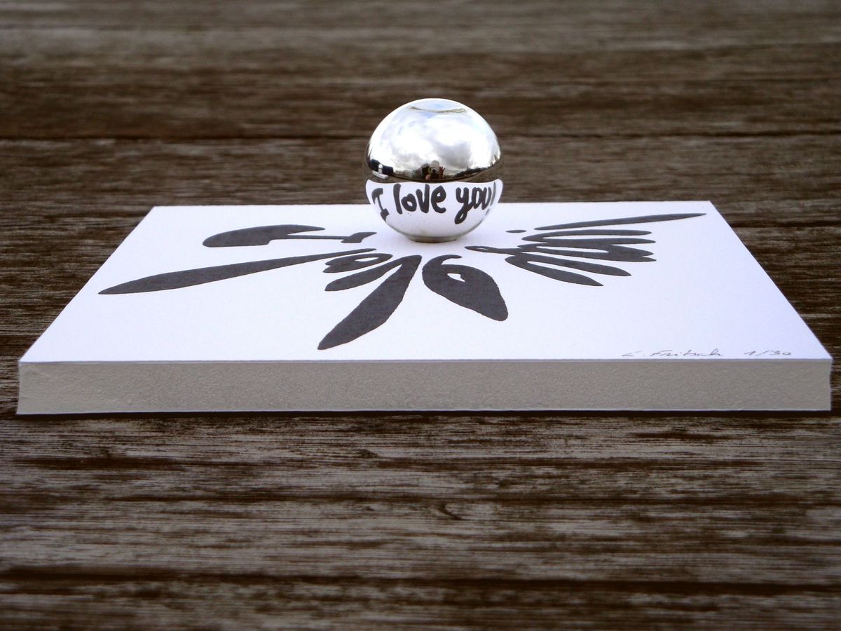 I love you! - anamorphose by Louise Fritsch | Buy Art Online | Rise Art