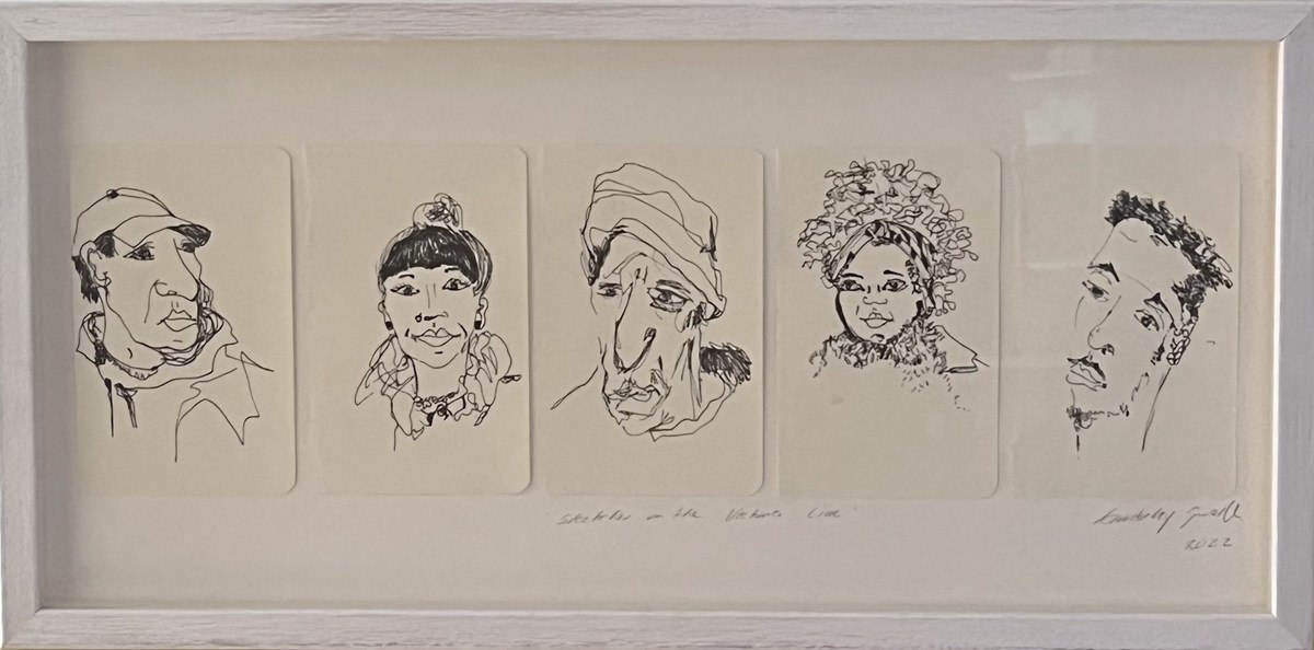 Sketches on the Victoria Line 2022 by Kimberley Gundle | Buy Art Online ...