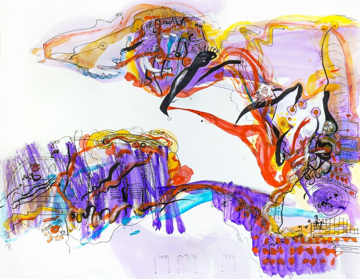 Purple work by Geert Heirbaut - Kowalsky Days | Buy Art Online | Rise Art