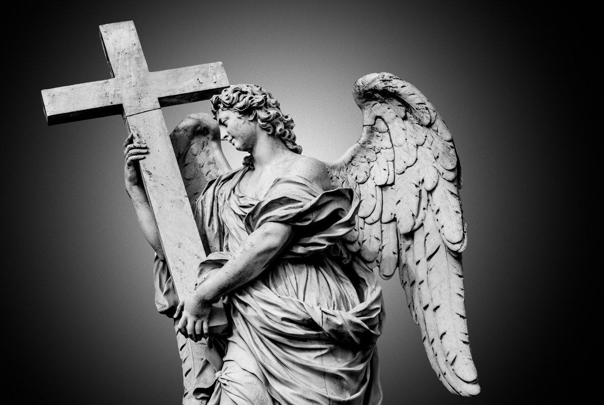 Bernini's statue of angel par Erik Brede | Acheter de l'art en ligne ...