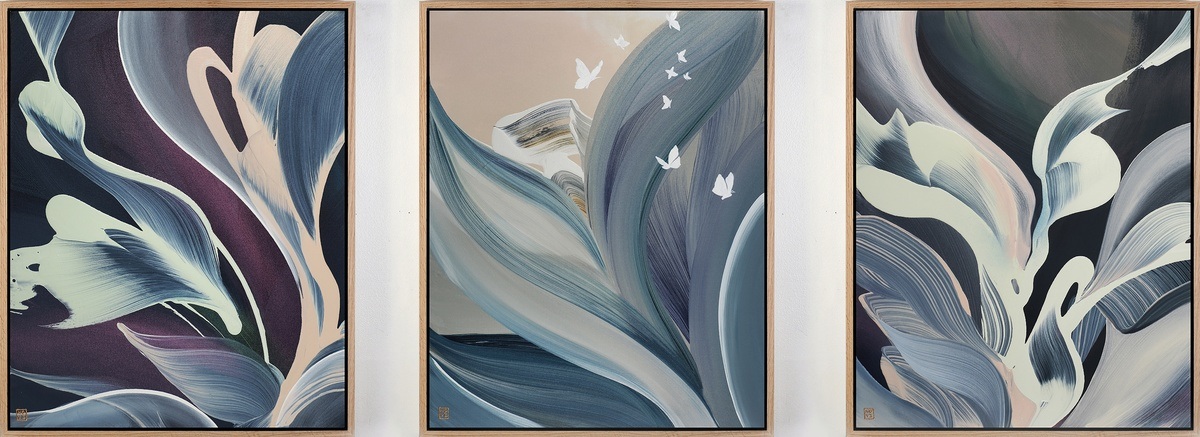 Faraway Land Triptych by Novi Lim | Buy Art Online | Rise Art