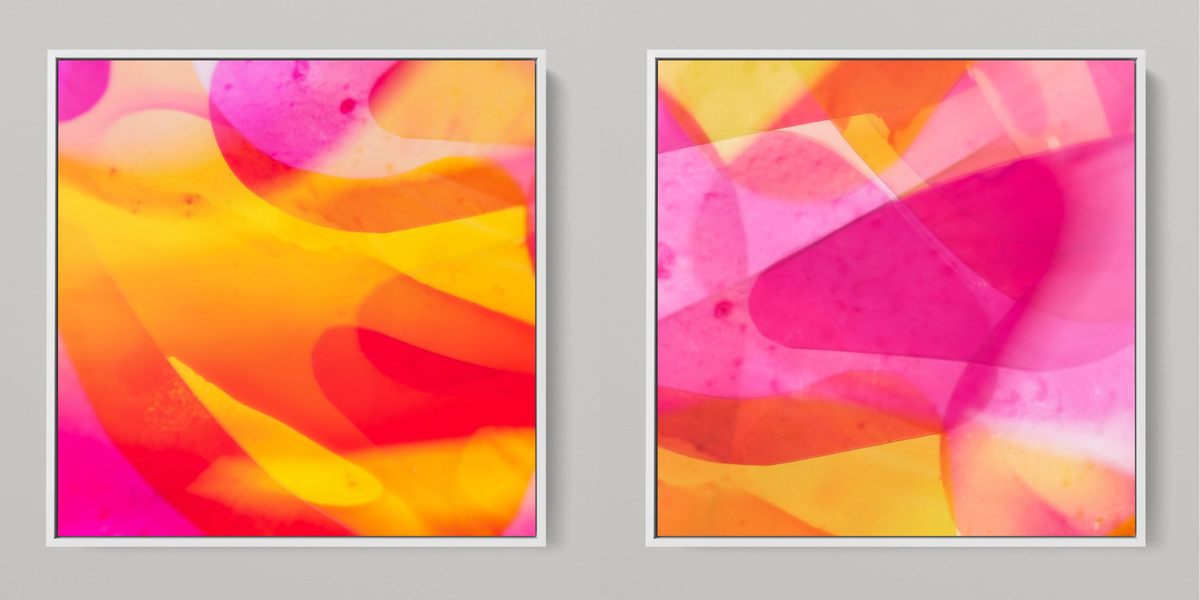 META COLOR VI - PHOTO ART 150 X 75 CM FRAMED DIPTYCH par Sven Pfrommer ...
