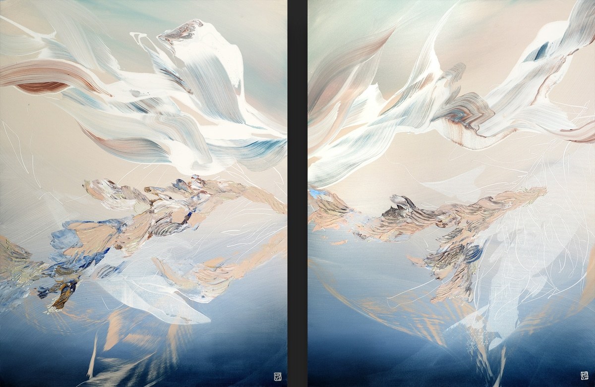 Gift From Above Diptych von Novi Lim | Kunst online kaufen | Rise Art