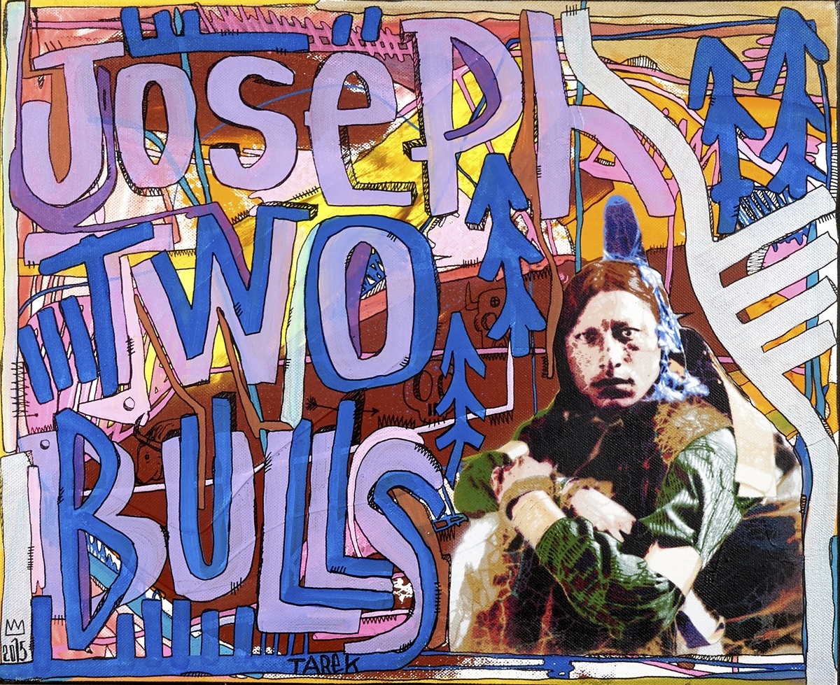 Joseph Two Bulls von Tarek | Kunst online kaufen | Rise Art