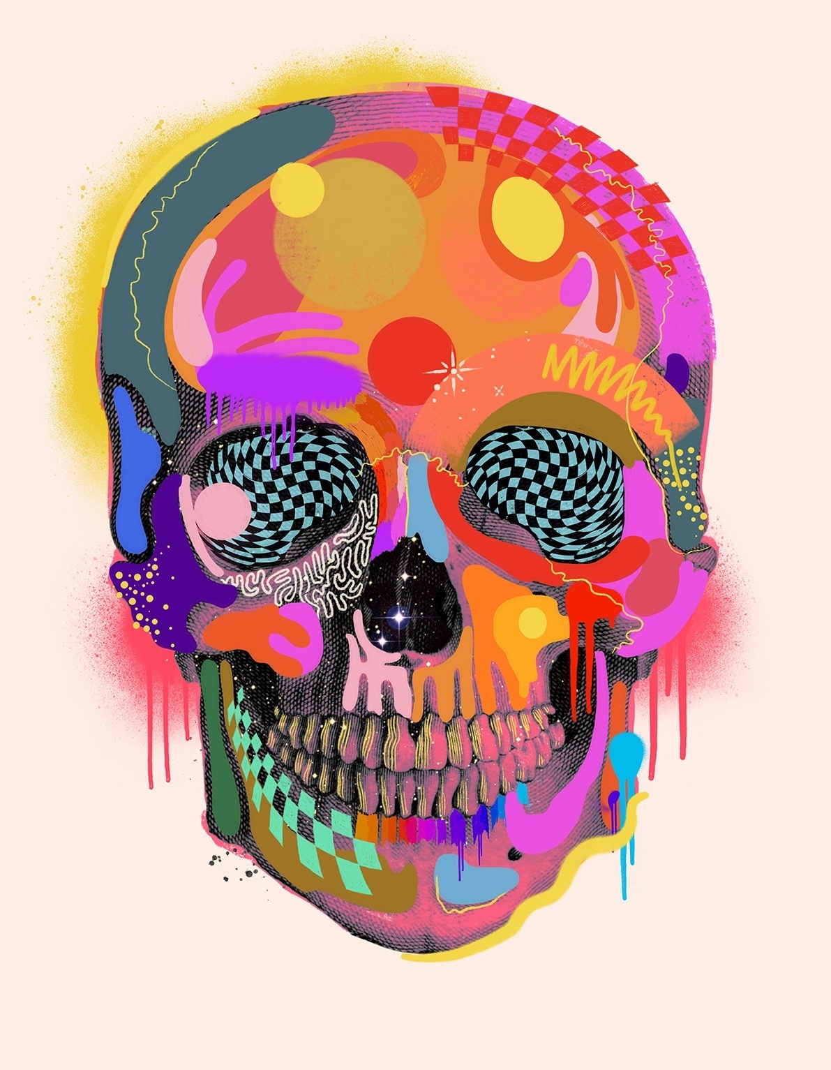 Spectrum Skull by Victoria Topping | Buy Art Online | Rise Art