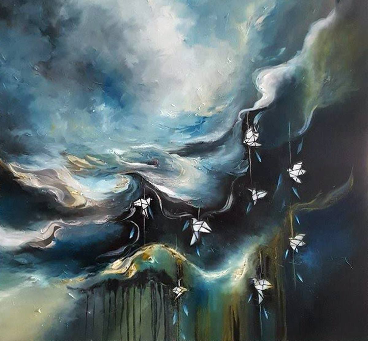 Origami Storm by Alison Johnson | Buy Art Online | Rise Art