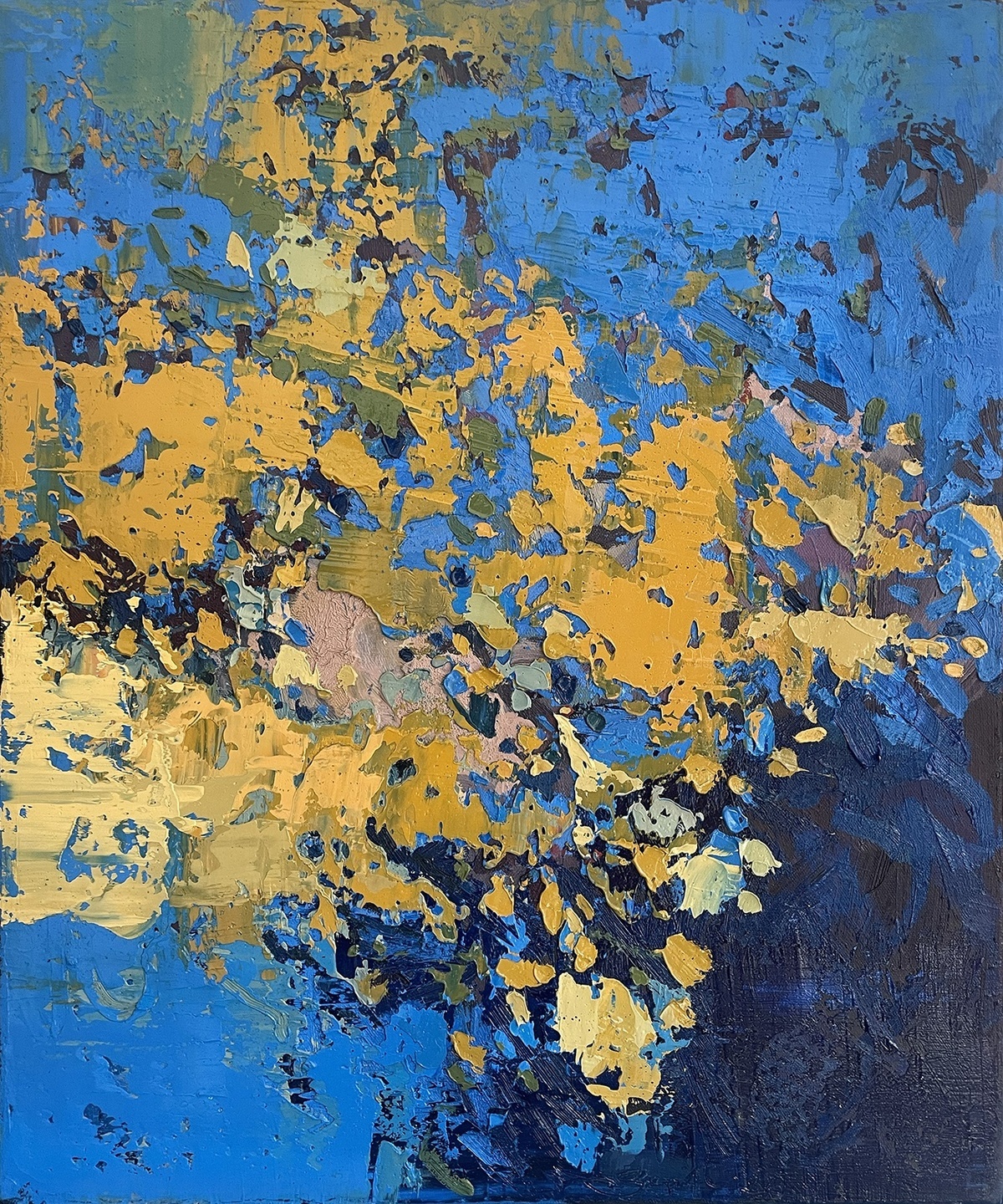 Coherence Blue and Yellow by Seçil Erel | Buy Art Online | Rise Art