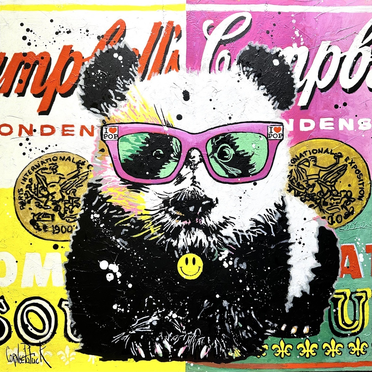 The baby Panda loves Pop Art von Patrick Cornée | Kunst online kaufen ...