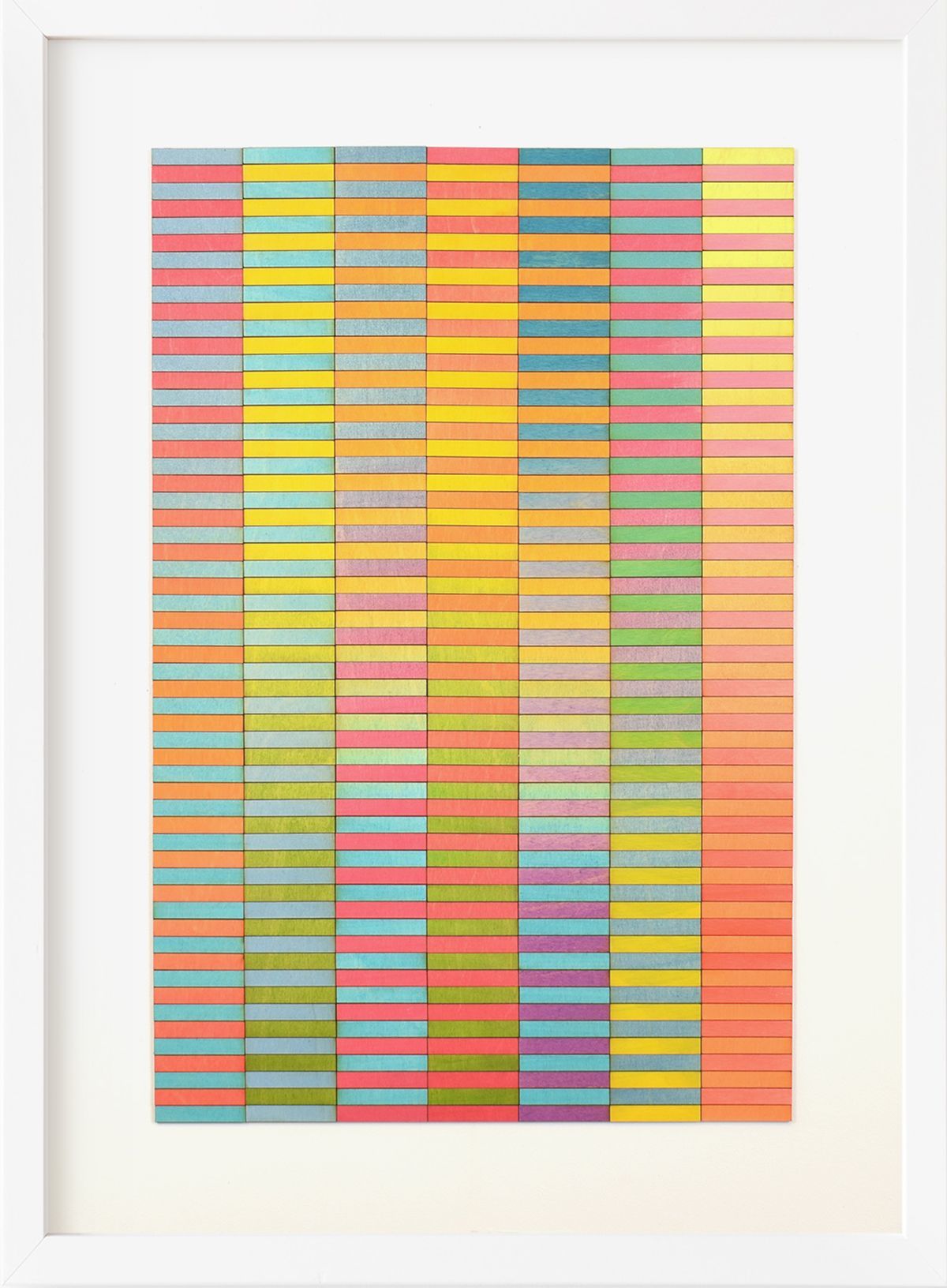 Yellow Ombre Stripe Panel Painting by Amelia Coward | Buy Art Online ...