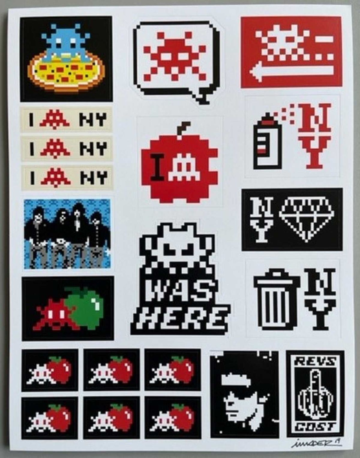 Deluxe Edition stickers volume 2 by Invader | Buy Art Online | Rise Art