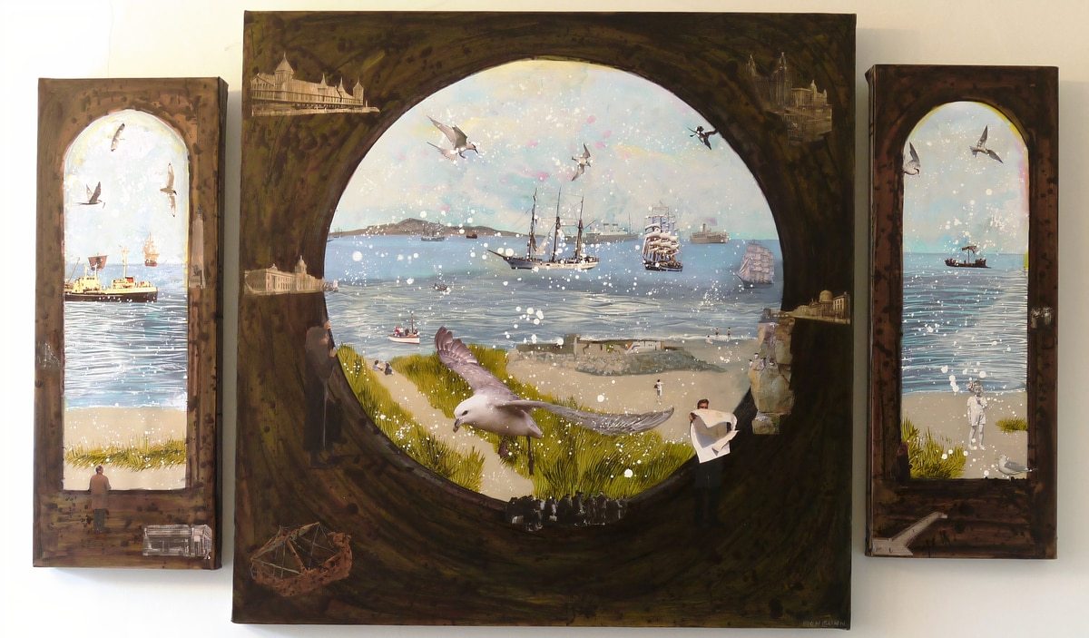 Dublin Bay Triptych by Fion Gunn | Buy Art Online | Rise Art