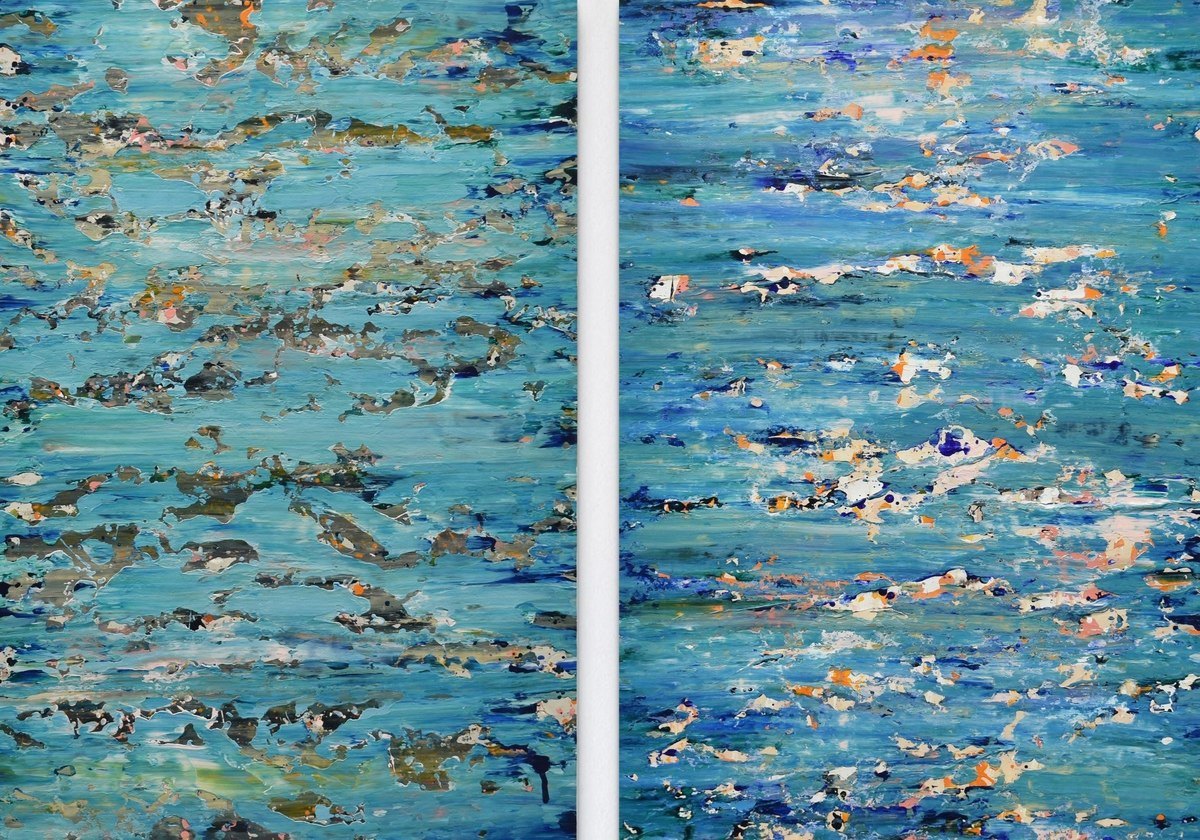Sea Sparkle 1 and 2 par Lisa Carney | Acheter de l'art en ligne | Rise Art