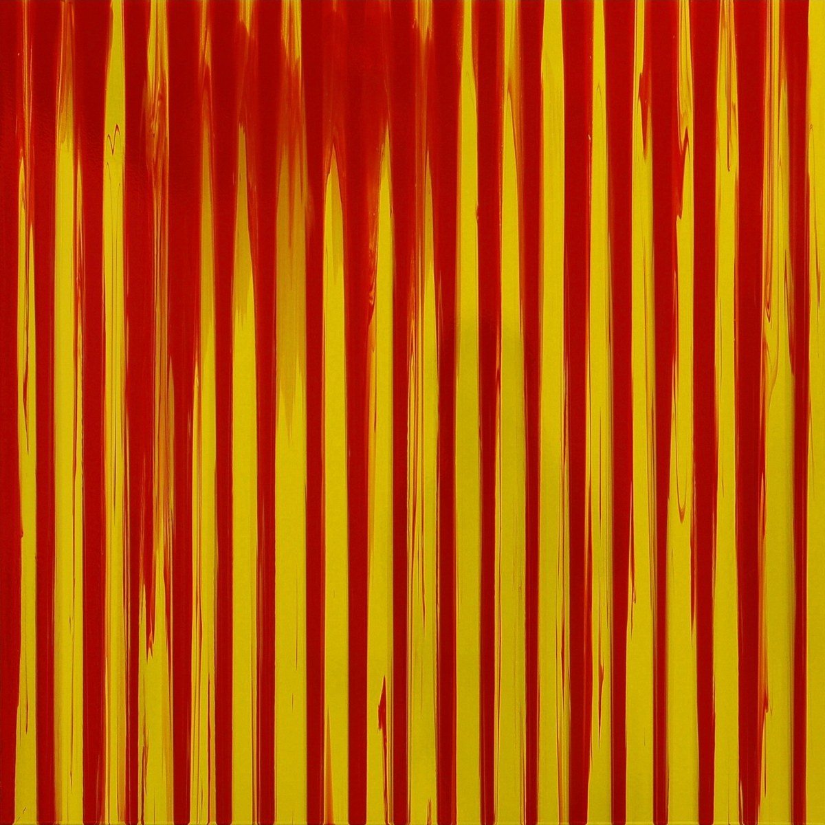 Untitled Linear Painting #24 (Red / Yellow) by Bryan Lavelle | Buy Art ...