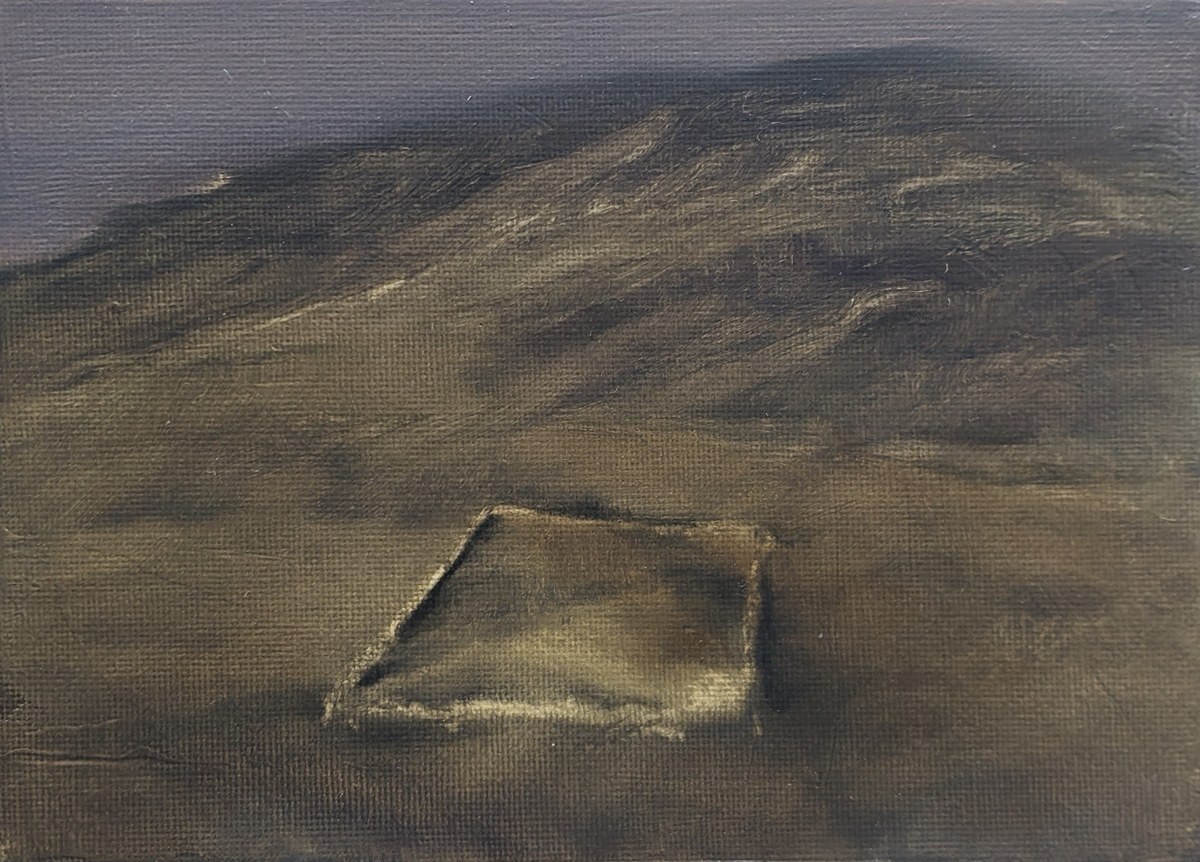 A View of The Valley Floor, With Sheepfold (Study) von Jonathan Alibone ...