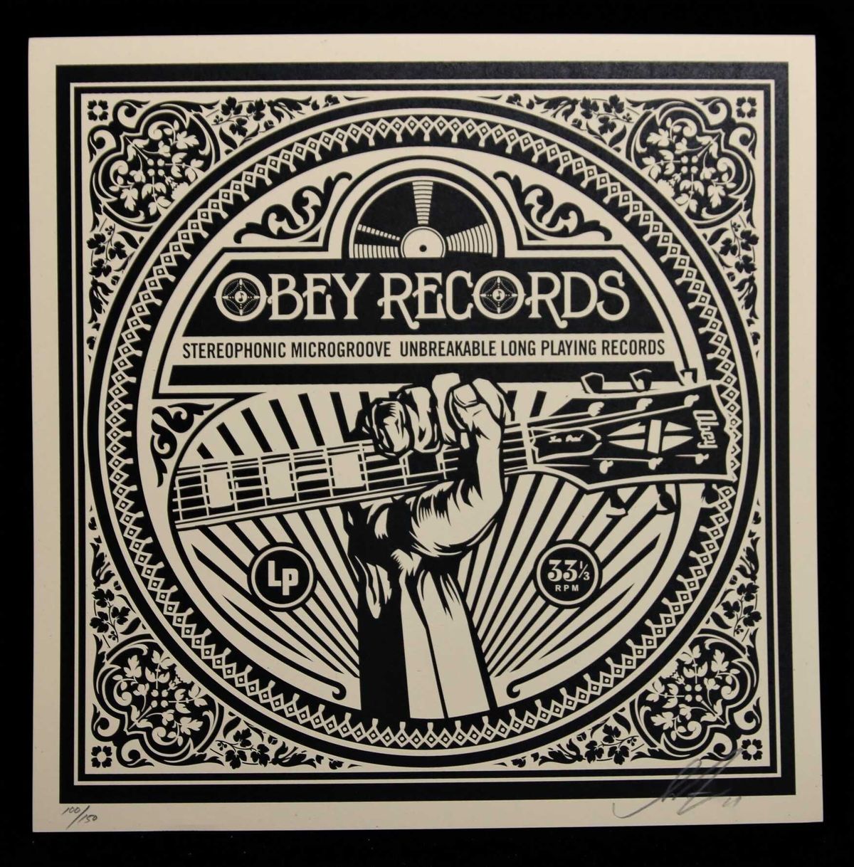 Dance Floor Riot : Obey Fist Guitar by Shepard Fairey | Buy Art Online ...