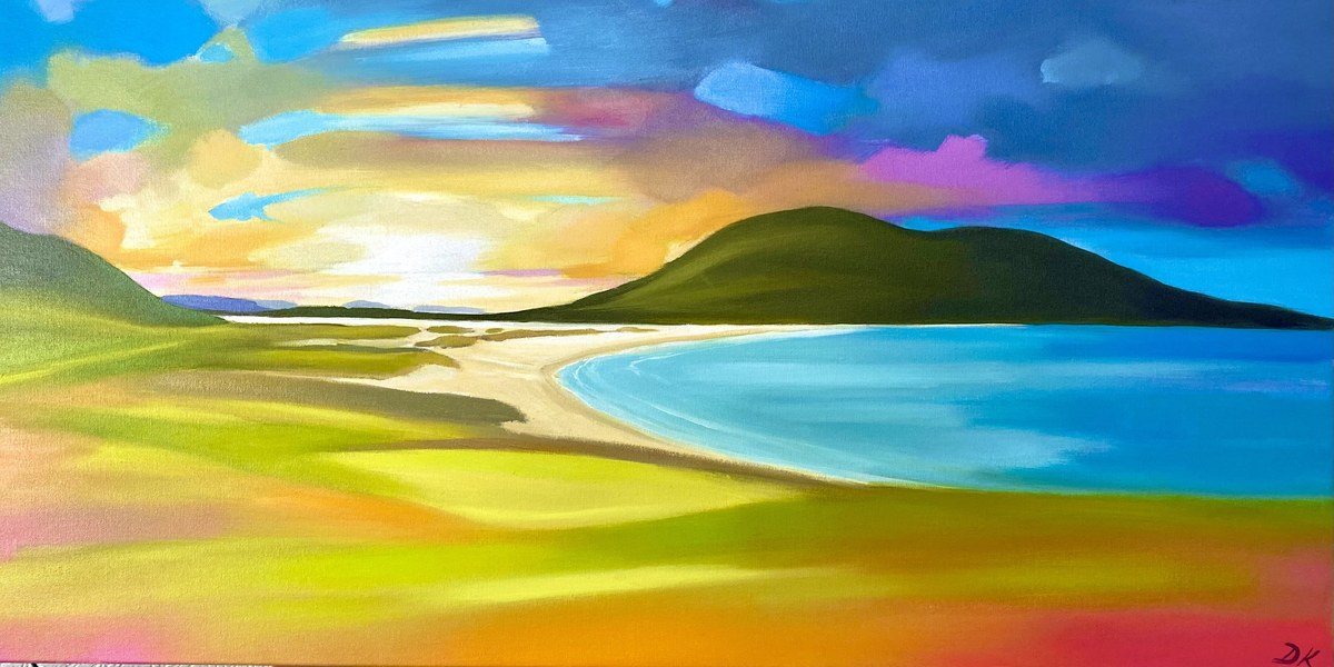 Scarista greens by DK Macleod | Buy Art Online | Rise Art