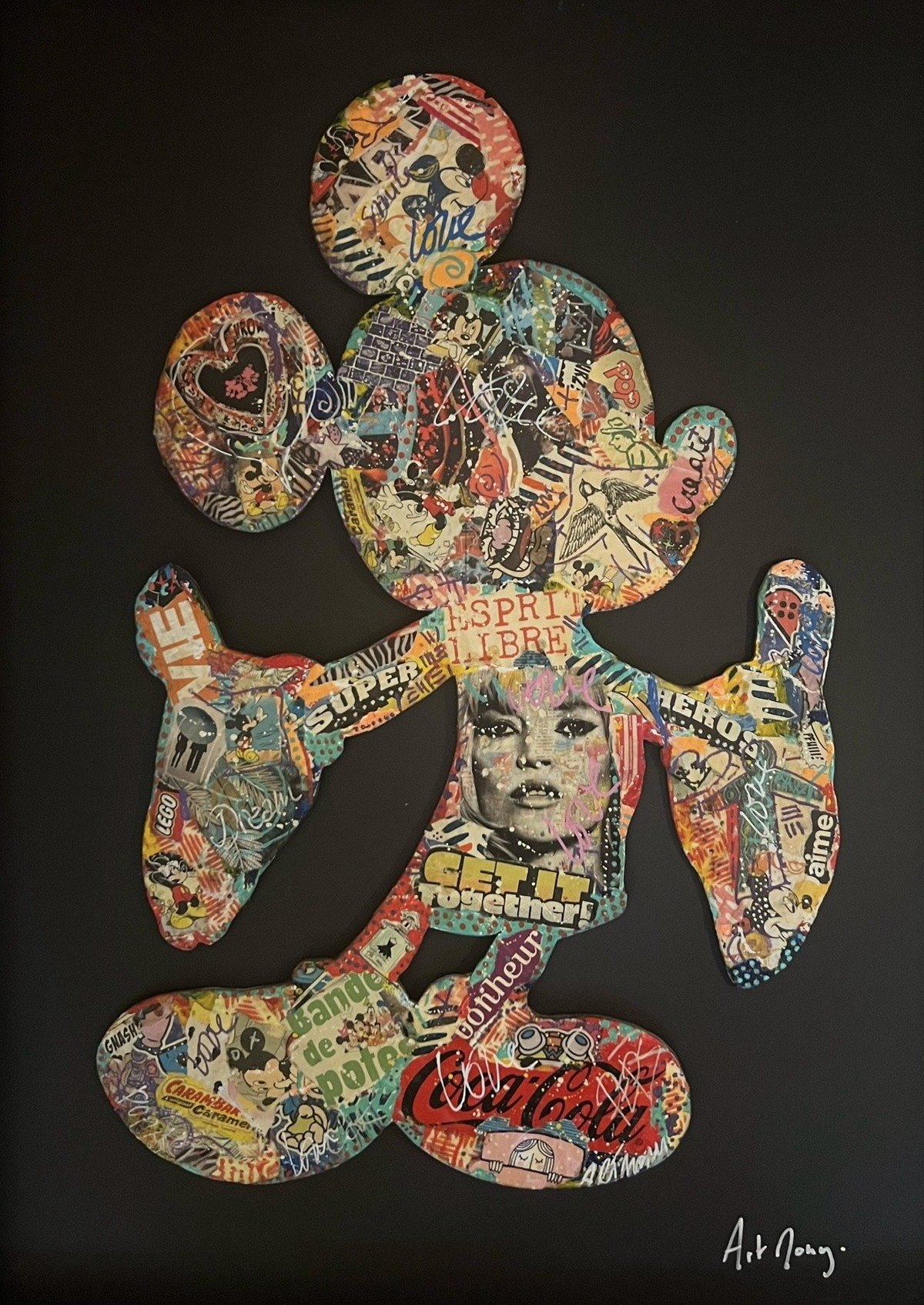 Mickey arty par ART'MONY | Acheter de l'art en ligne | Rise Art