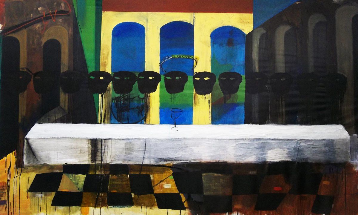 The Last Supper (dealing with the Man) by Frank Schroeder | Buy Art ...