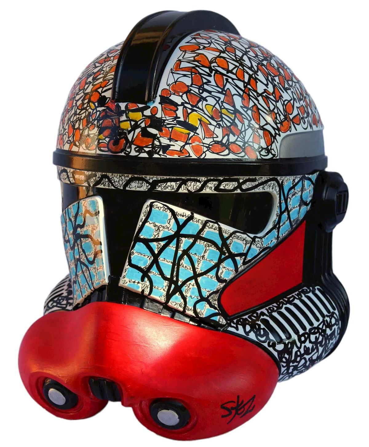 Stozland © the stormtrooper Helmet graf by Stoz | Buy Art Online | Rise Art