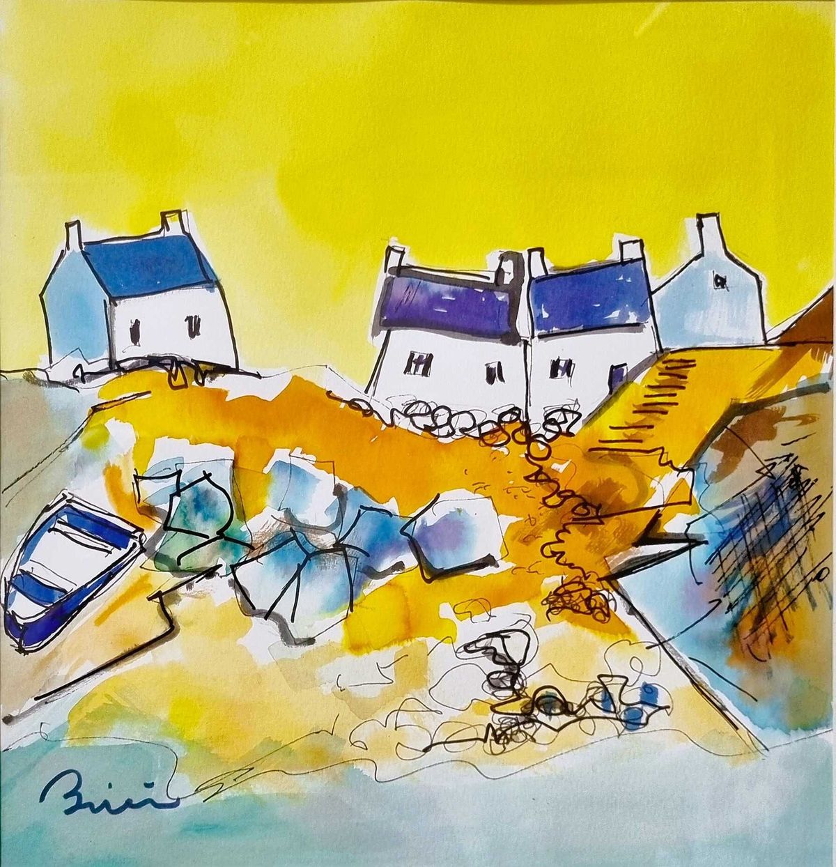 1 contre 3 par Patrick Brière | Acheter de l'art en ligne | Rise Art