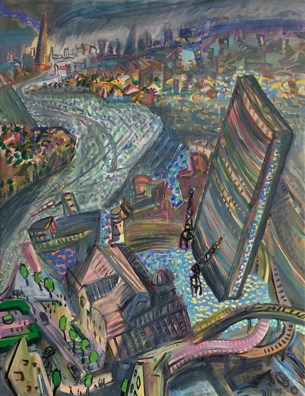 Looking West by Frank Creber | Buy Art Online | Rise Art