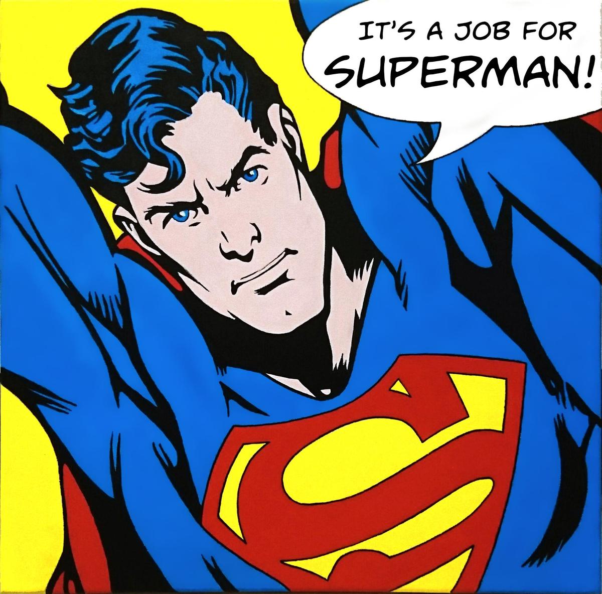 A JOB FOR SUPERMAN by MC Garbage | Buy Art Online | Rise Art