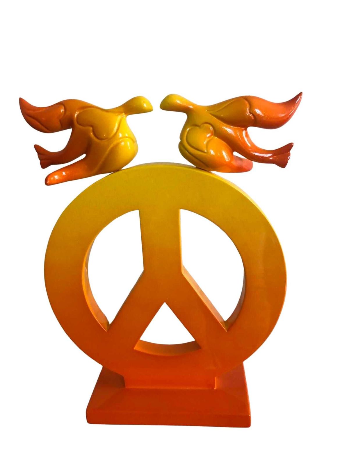 Pop birds "peace and love" by Nouna | Buy Art Online | Rise Art