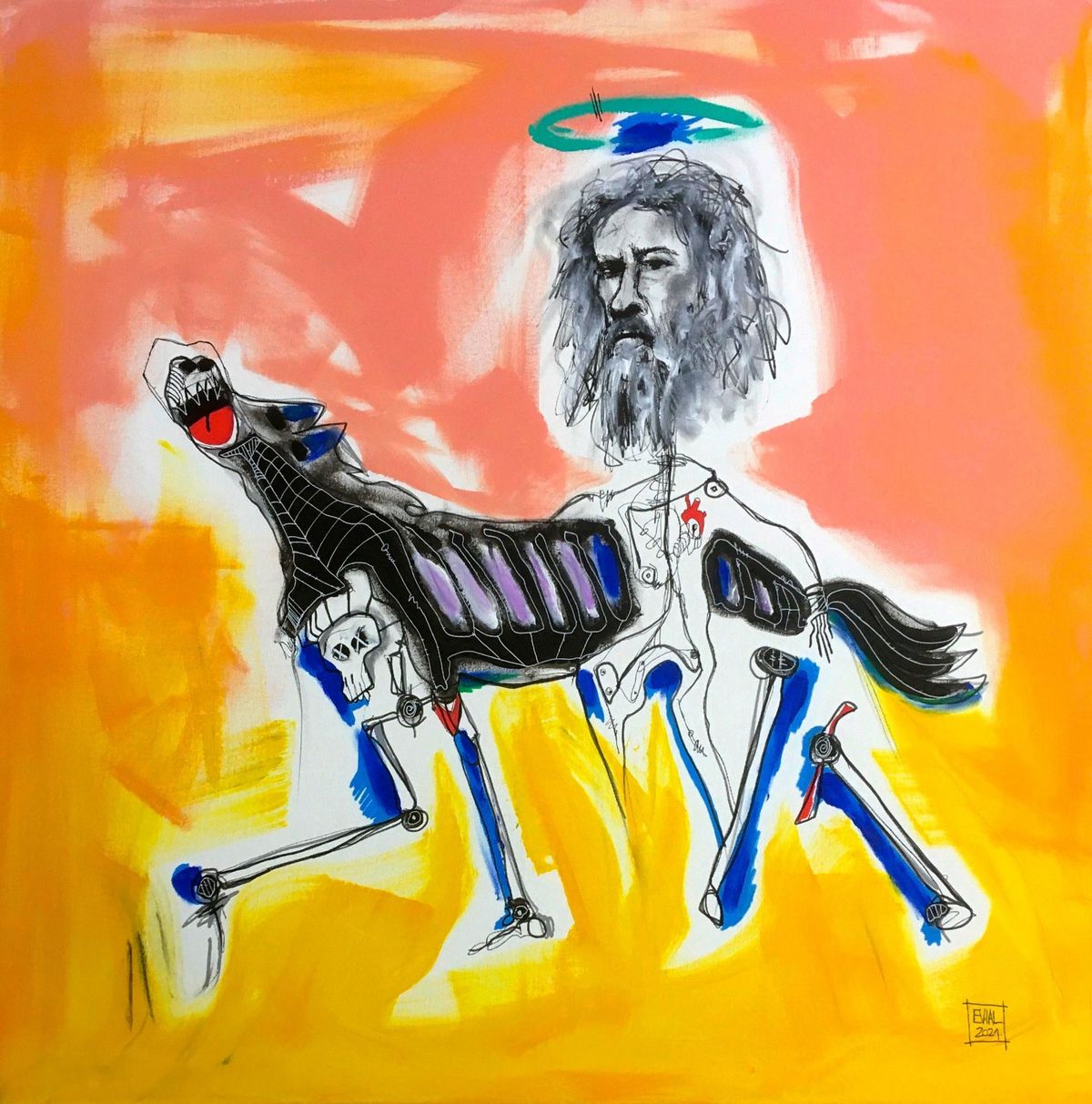 Riding with my animal instinct by EVIAL | Buy Art Online | Rise Art
