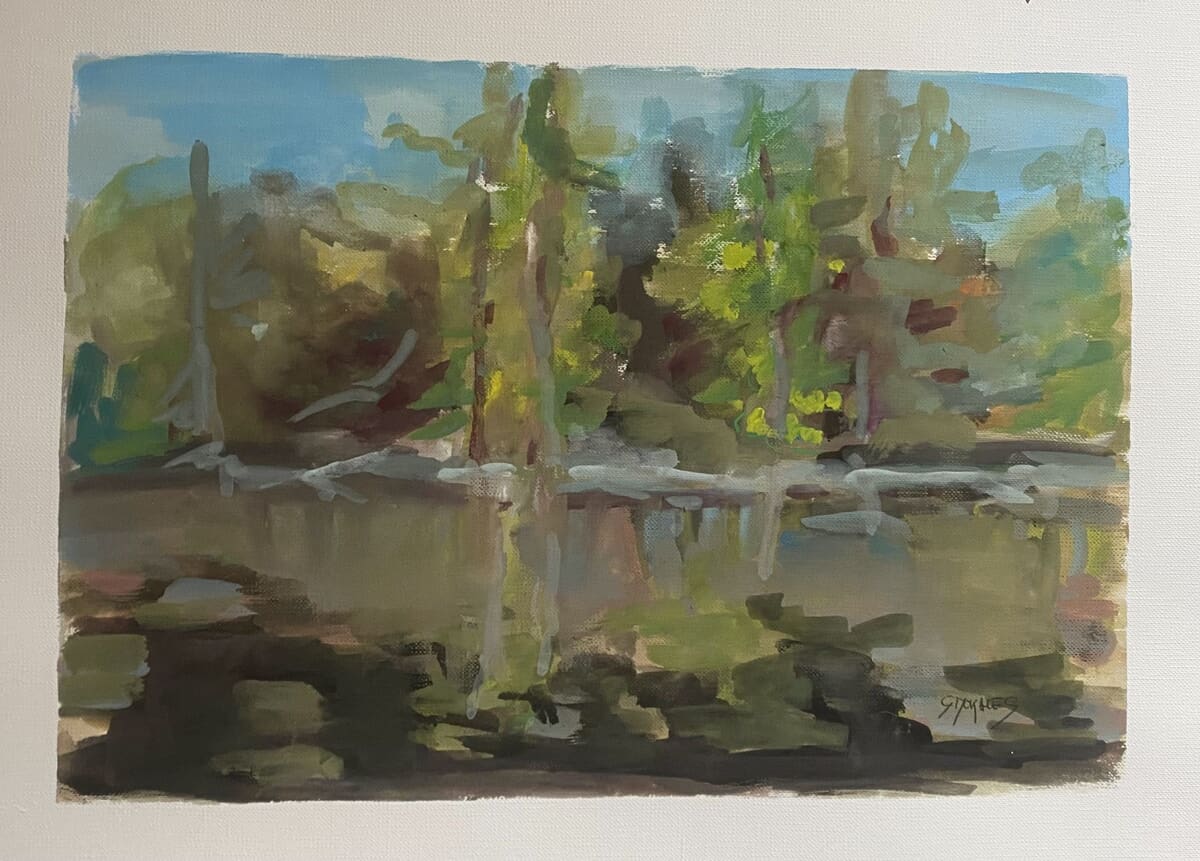 Etang rompu von Géraldine Morales | Kunst online kaufen | Rise Art